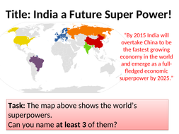 The future of India | Teaching Resources