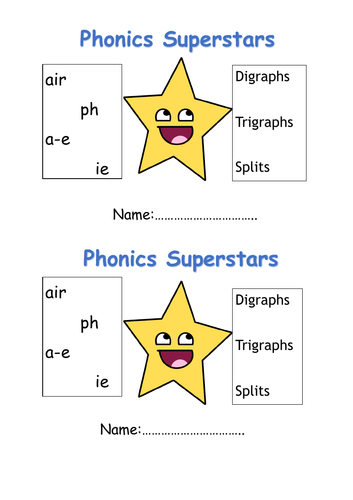 Phonics Superstars Book Cover | Teaching Resources