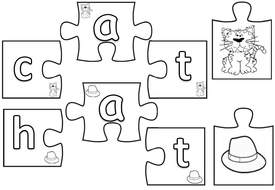 CVC Words Medial Vowel 'a' Jigsaw Puzzles Activities, Teacher Notes ...