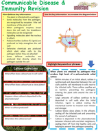 OCR / AQA A Level Biology Communicable Disease & Immunity Revision ...