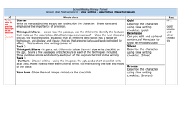 SLOW WRITING - DESCRIPTIVE CHARACTERS - COMPLETE LESSON | Teaching ...