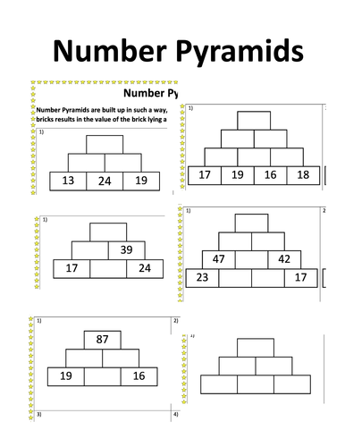 Number Pyramids | Teaching Resources
