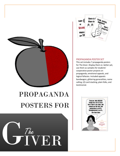 Exciting Propaganda Posters for The Giver. Covers major emotional ...