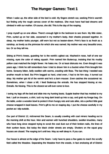 The Hunger Games | Teaching Resources