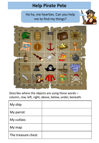 Position and Direction : Year 1- White Rose Maths | Teaching Resources