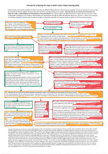 Edexcel A Level English Lit AO2 Poetry Analysis Flow Chart | Teaching ...