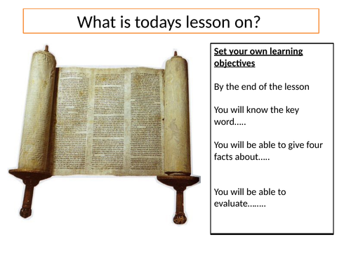Judaism GCSE the importance of the Torah (AQA) | Teaching Resources
