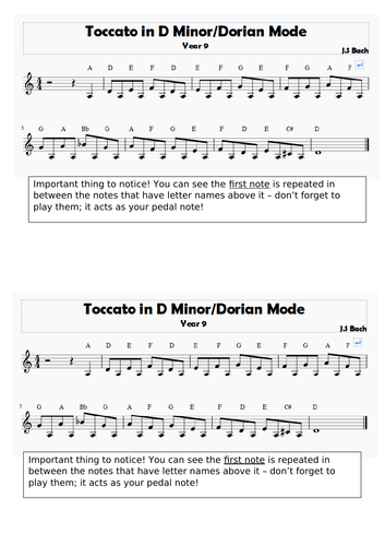 Toccata In D minor - Year 9 resource | Teaching Resources