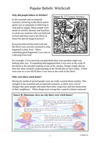 How fair were witch trials in the 17th Century? | Teaching Resources