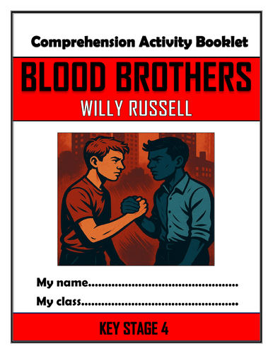 Blood Brothers Comprehension Activities Booklet! | Teaching Resources