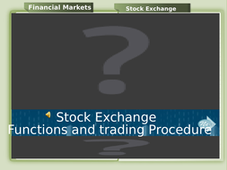 Stock Exchange Functions and Trading Procedure | Teaching Resources