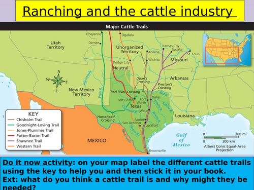 9-1 American West Ranching/cattle industry | Teaching Resources