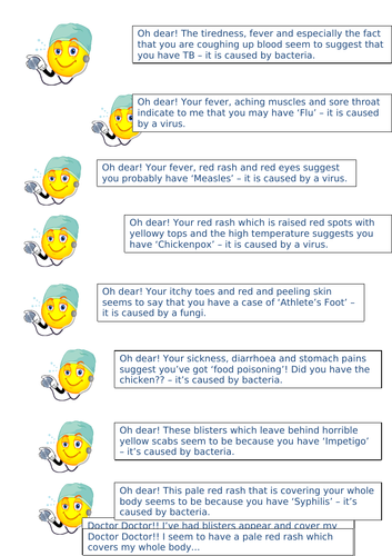 Disease Names and Symptoms - "Doctor, Doctor!" (Game/Activity) - KS3 ...