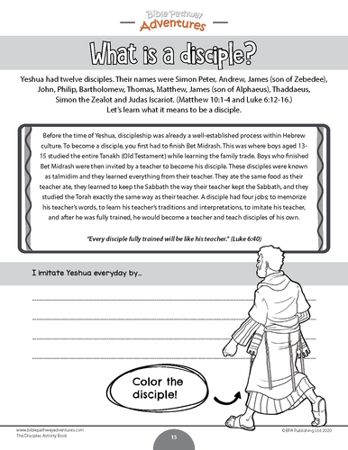 The Disciples Activity Book | Teaching Resources