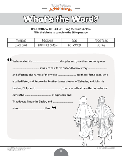 The Disciples Activity Book | Teaching Resources
