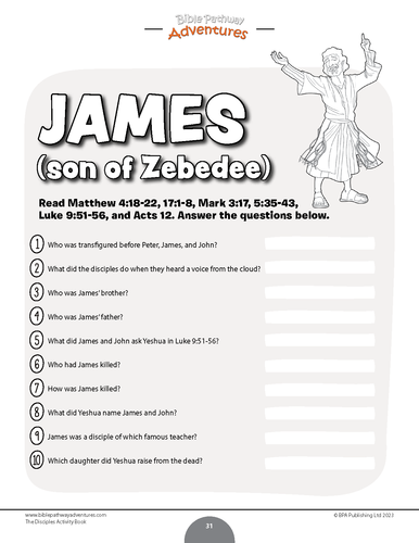 The Disciples Activity Book | Teaching Resources