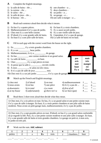 Studio 2, Rouge, Module 4, pp.70, 71 : Dans mon appart’ | Teaching ...