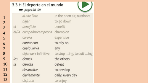 AQA GCSE Spanish - El deporte en el mundo - 2 lessons | Teaching Resources