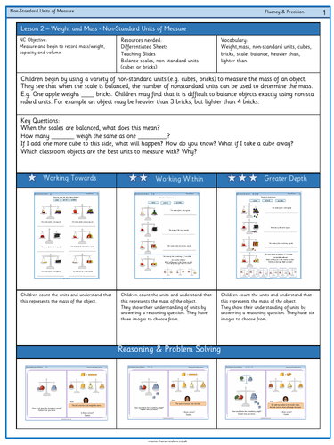 Year 1 Spring - Week 1 - Weight and Mass Differentiated Worksheets ...