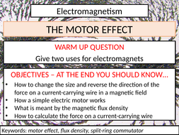 The Motor Effect PowerPoint and Worksheet (with answers) | Teaching ...