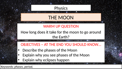 The Moon PowerPoint and Worksheet | Teaching Resources