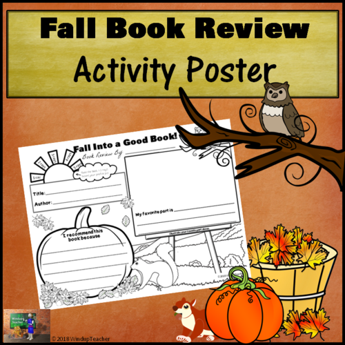 Book Review Poster - Fall Into a Good Book! *Print and Go!* | Teaching ...