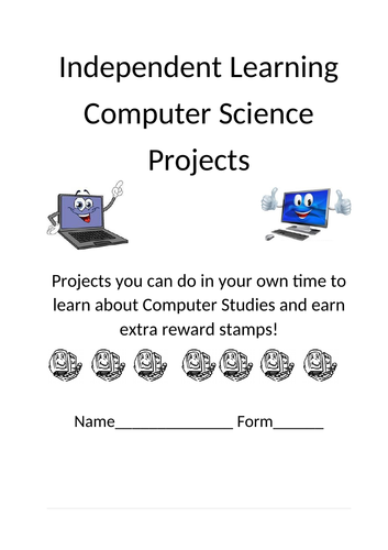 Computer Science and ICT Projects for Homework / Independent Learning ...