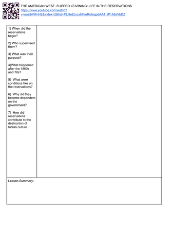 AMERICAN WEST FLIPPED LEARNING 30: What was life like in the ...