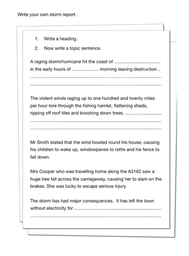 Practise Writing To Inform In A Newspaper Article (9-14 years ...
