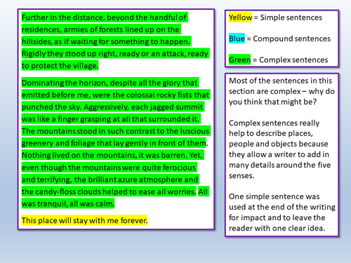 English Language Paper 1 - Section B Resources | Teaching Resources