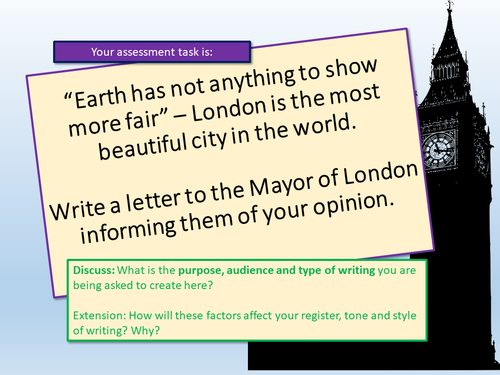 English Language Paper 2 - Section B | Teaching Resources