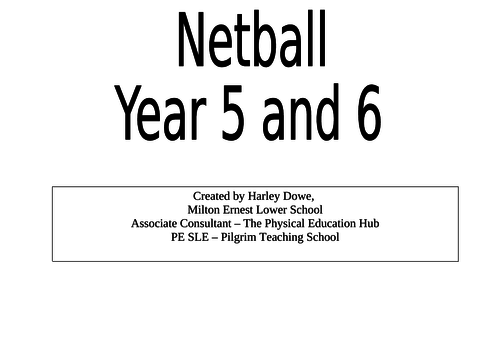 Netball, Tag rugby and striking and fielding schemes for year 5 and 6 ...