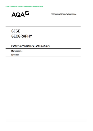 Paper 3 AQA GCSE Practice Exam Questions | Teaching Resources