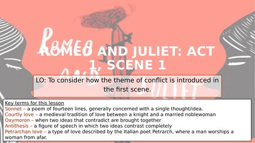 Romeo and Juliet: Act 1, Scene 1 | Teaching Resources