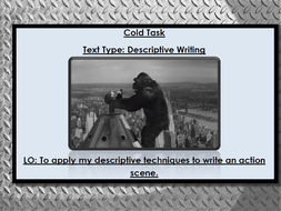KING KONG - Lesson 1 -COLD TASK (NARRATIVE) | Teaching Resources