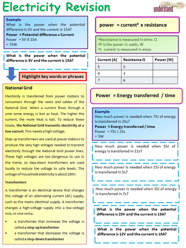 AQA 1-9 GCSE Physics (Science) Electricity Revision Workbook | Teaching ... AQA 1-9 GCSE Physics (Science) Electricity Revision Workbook | Teaching ...