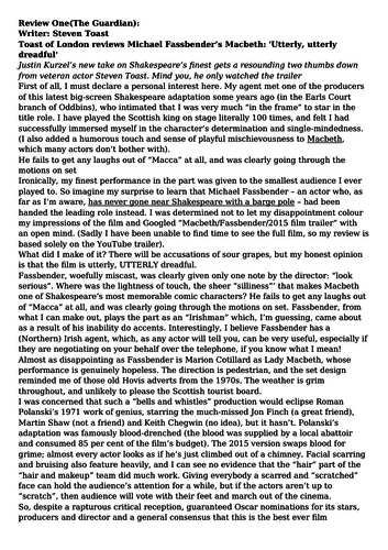 GCSE English Macbeth Revision - For Year 11s who have studied the play ...