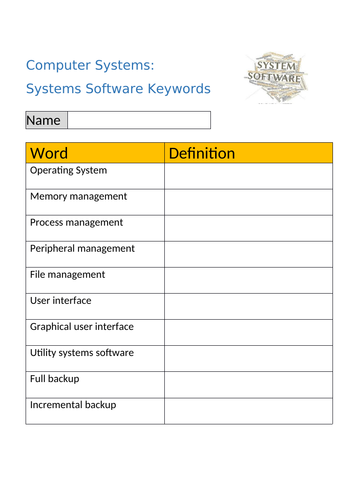 Computing Keywords Sheets (pupils find the definitions) | Teaching ... Computing Keywords Sheets (pupils find the definitions) | Teaching ...