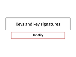 Learning keys and key signatures | Teaching Resources