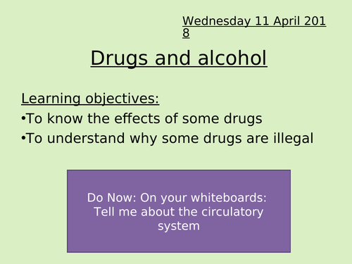 Drugs and Alcohol | Teaching Resources
