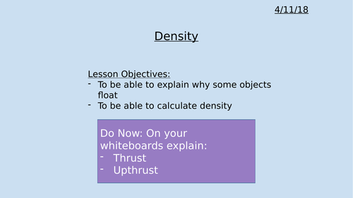Density | Teaching Resources