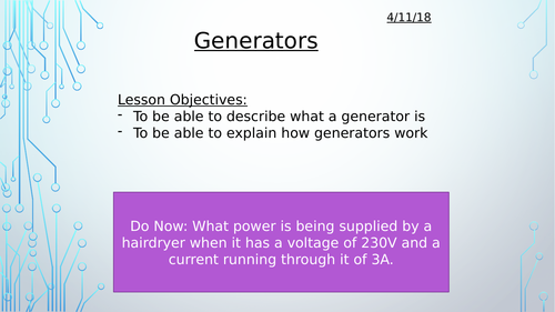 Generators | Teaching Resources