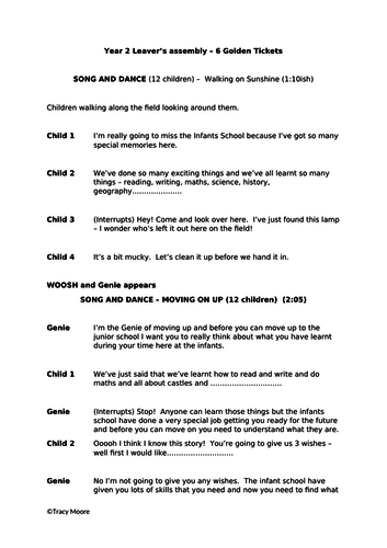 Leaver's Assembly - Year 2 | Teaching Resources