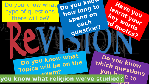 New Spec 9-1 AQA Religious Studies Revision exam structure and how the ... New Spec 9-1 AQA Religious Studies Revision exam structure and how the ...