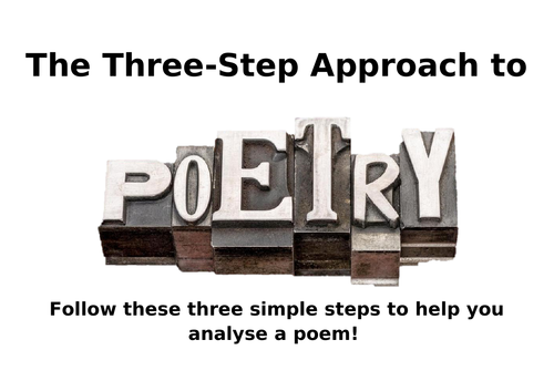 Three-Step Approach to Poetry | Teaching Resources