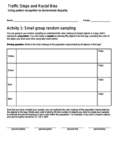 Evaluating Racial Bias in Traffic Stops | Teaching Resources