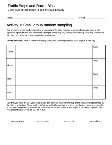 Evaluating Racial Bias in Traffic Stops | Teaching Resources