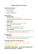 AQA GCSE BUSINESS STUDIES UNIT2 COMPLETE REVISION | Teaching Resources