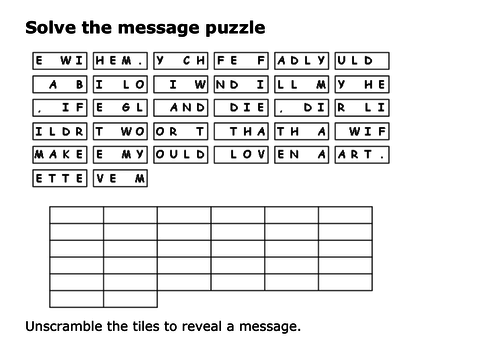 Solve the message puzzle from Medgar Evers | Teaching Resources Solve the message puzzle from Medgar Evers | Teaching Resources