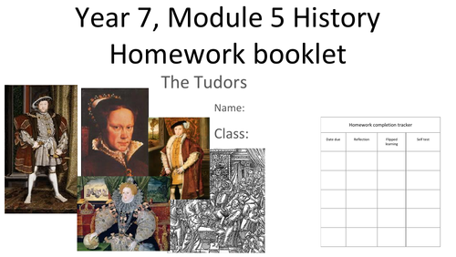 THE TUDORS HOMEWORK UNIT | Teaching Resources